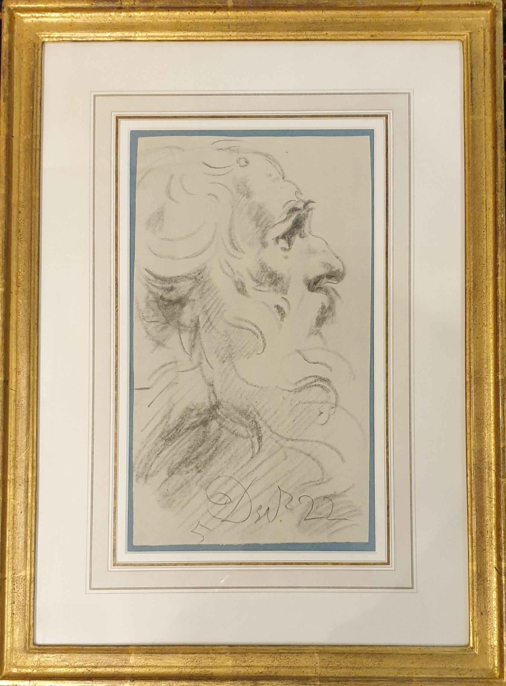 William Lock The Younger Head Study Circa.1790 – Patrick Boyd-Carpenter